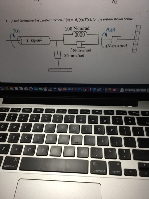 Solved Determine the transfer function, G(s) = | Chegg.com