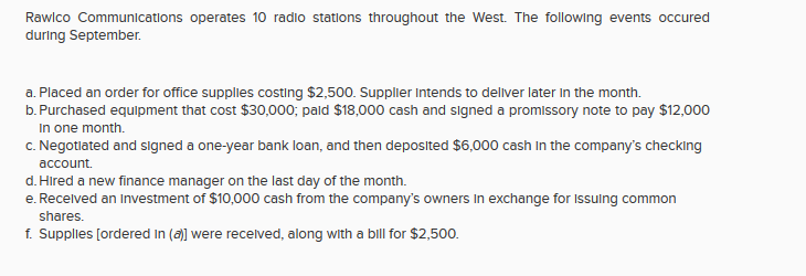 Solved Rawlco Communications operates 10 radio stations | Chegg.com