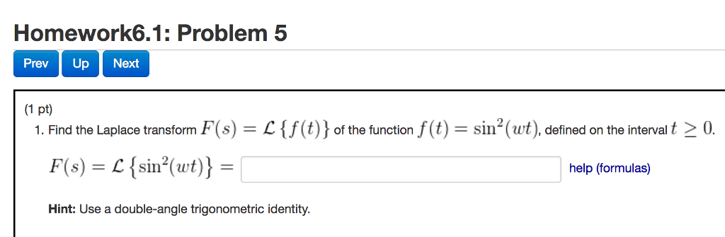 Solved Find the Laplace transform F(s) = L{f(t)} of the | Chegg.com