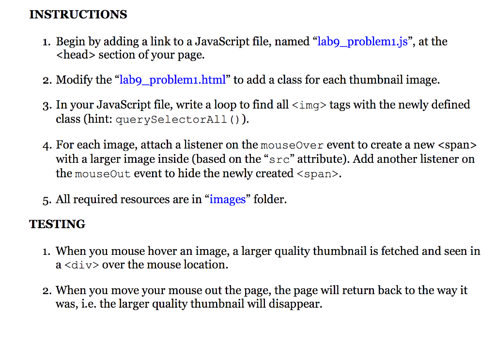 Solved 1. Problem i In this problem, you will write a small | Chegg.com