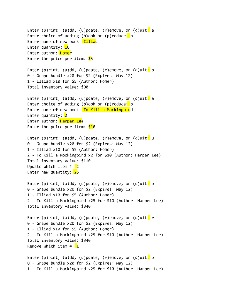 Solved Pointers/Inheritance Inventory system In this | Chegg.com