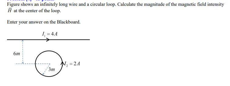 Solved Figure shows an infinitely long wire and a circular | Chegg.com Solved Figure shows an infinitely long wire and a circular | Chegg.com