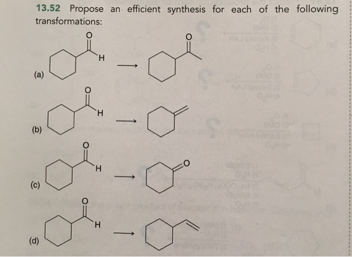 Solved Propose an efficient synthesis for each of the | Chegg.com