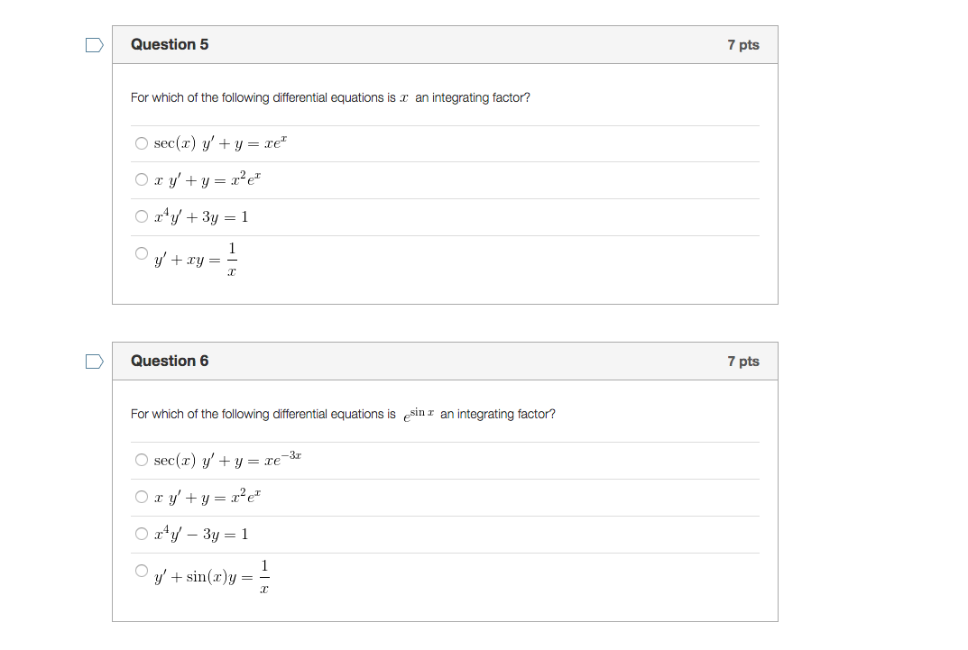 Solved 6 Pts Question 1 Consider The Autonomous Ode Which Of 