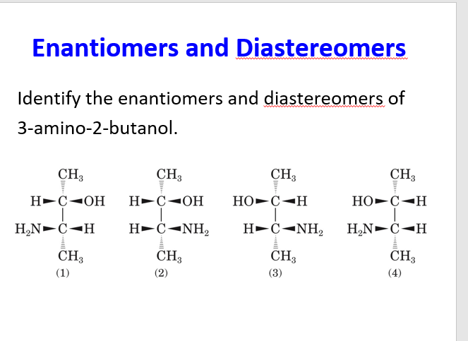 Enantiomers Example