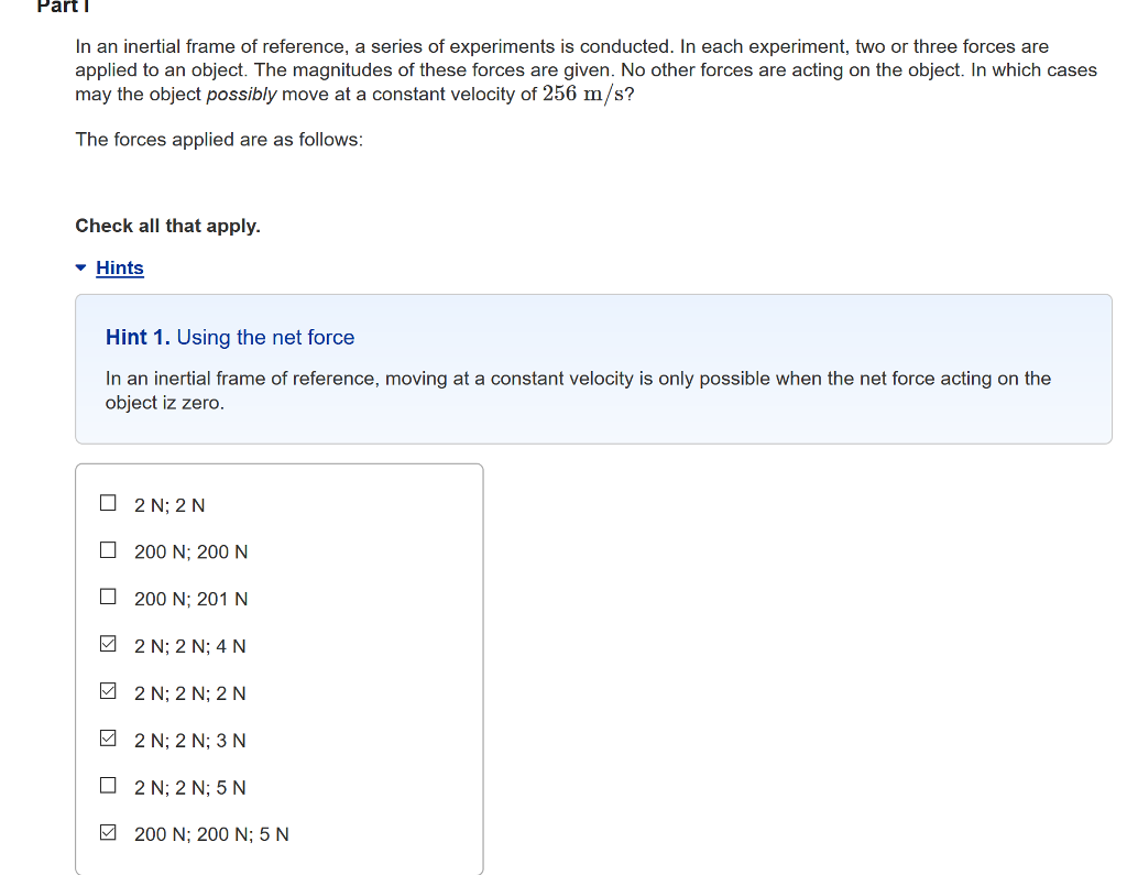 Solved PartI n an inertial frame of reference, a series of | Chegg.com