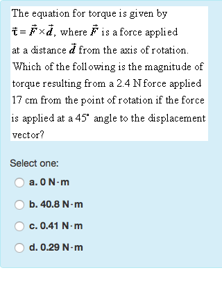 Solved the formula for work is given by w F d, how much work | Chegg.com