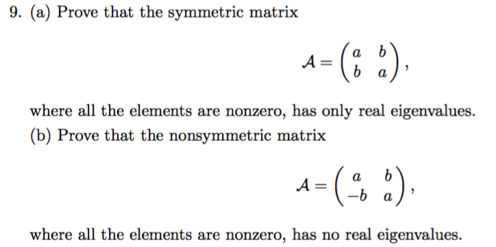 Solved prove that the symmetric matrix where all the | Chegg.com