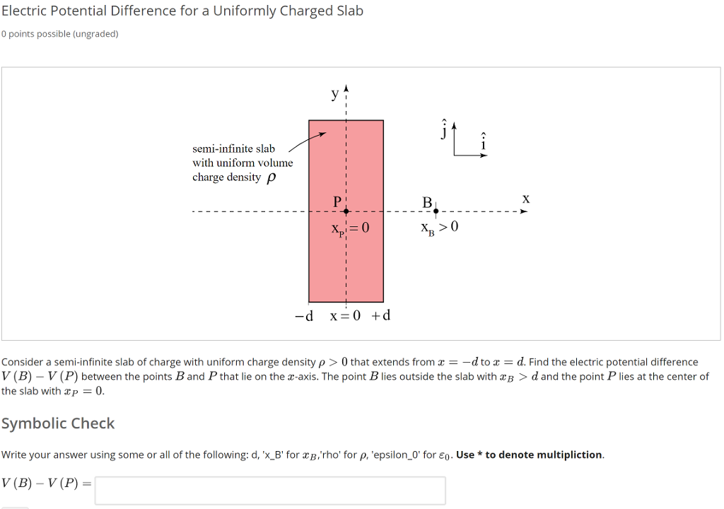 Solved Electric Potential Difference for a Uniformly Charged | Chegg.com