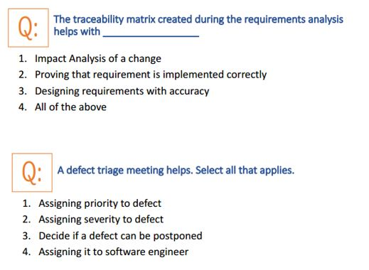 Solved , The traceability matrix created during the | Chegg.com