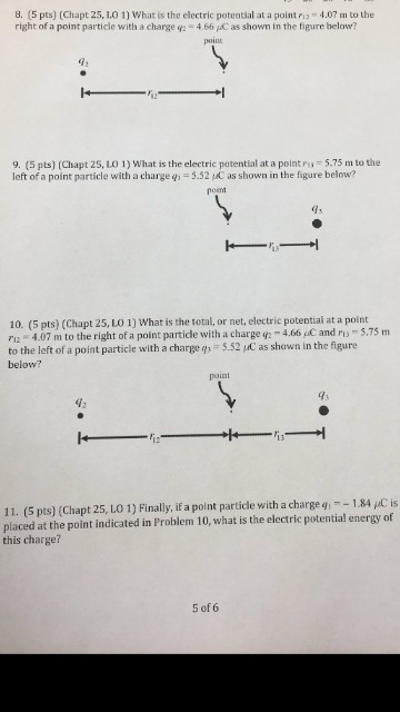 Solved 12. (Chapt 24) Consider the electric fields | Chegg.com