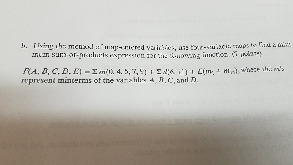 Solved Using the method of map-entered variables, use | Chegg.com