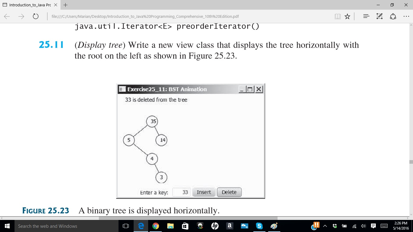 Solved Write a new view class that displays the tree | Chegg.com