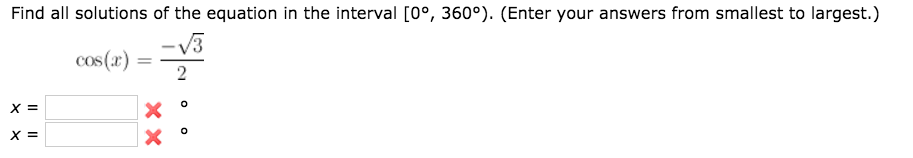 Solved Find all solutions of the equation in the interval | Chegg.com