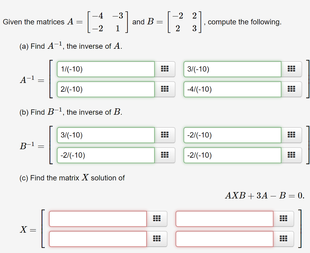 Solved 4 -3 Given the matrices A compute the following (a) | Chegg.com Solved 4 -3 Given the matrices A compute the following (a) | Chegg.com
