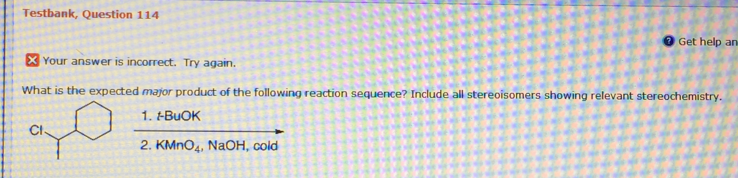Solved For the following reaction sequence provide the | Chegg.com