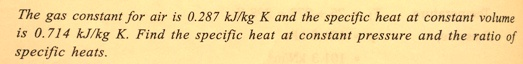 Solved The gas constant for air is 0.287 kJkg K and the | Chegg.com