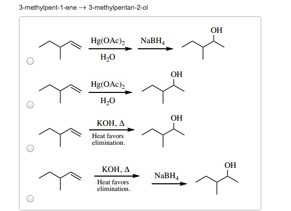 Solved but-1-ene -t 2-methoxy butane Hg(OAc)2 HBr CH3OH KOH, | Chegg.com