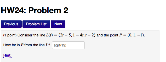 Solved HW24: Problem 2 PreviouS Problem List Next (1 point) | Chegg.com