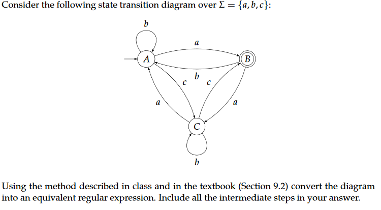Solved Consider the following state transition diagram over | Chegg.com