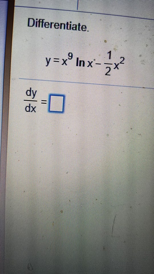 Solved Differentiate dy dx | Chegg.com