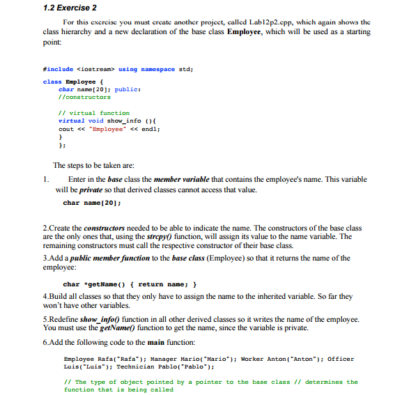 Solved This week's lesson is focused on Polymorphism, for | Chegg.com
