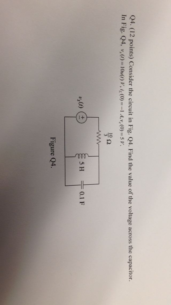 Solved Consider the circuit in Fig. Q4. Find the value of | Chegg.com