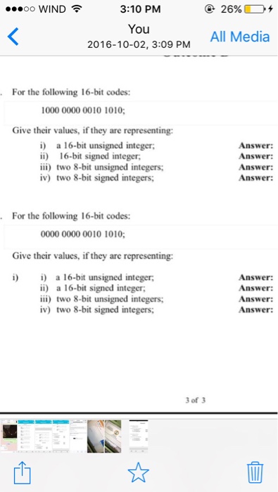 Solved for the following 16-bit codes give their values it | Chegg.com