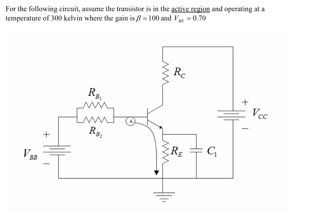 Solved Derive the KVL equation for the base loop and the | Chegg.com