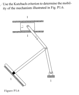 Solved Use the Kutzbach criterion to determine the mobility | Chegg.com