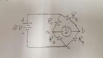 Solved Wheatstone bridge: R1 = R2 = R3 = 120 ohms, R4 = 121 | Chegg.com