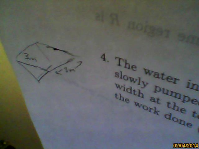 The water inside of a tank shaped like a triangular | Chegg.com