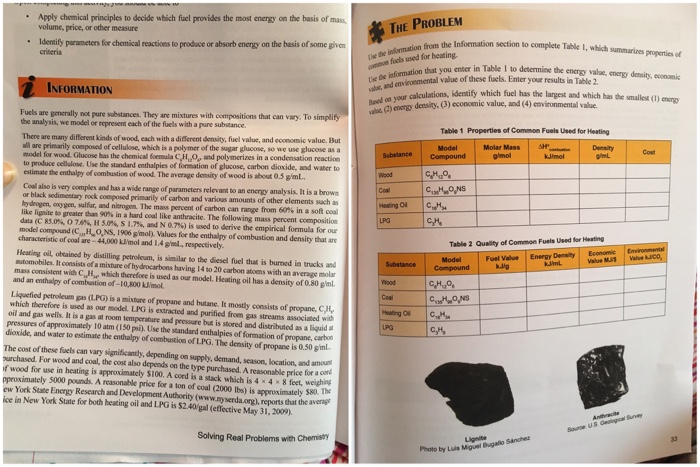 Solved Fuels are generally not pure substances. They are | Chegg.com