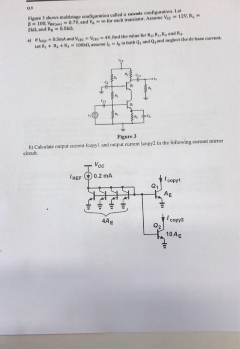 Solved Shows multistage configuration called a cascade | Chegg.com