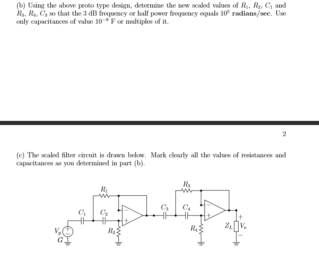 Solved Two second order HPF filter circuits are cascaded to | Chegg.com