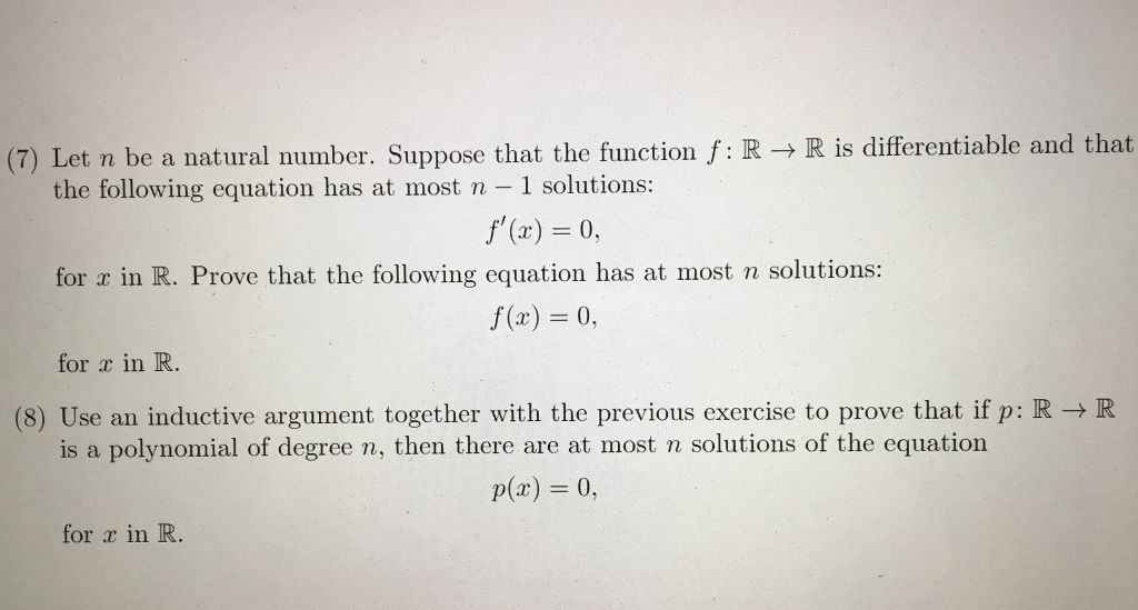 Solved Let n be a natural number. Suppose that the function | Chegg.com