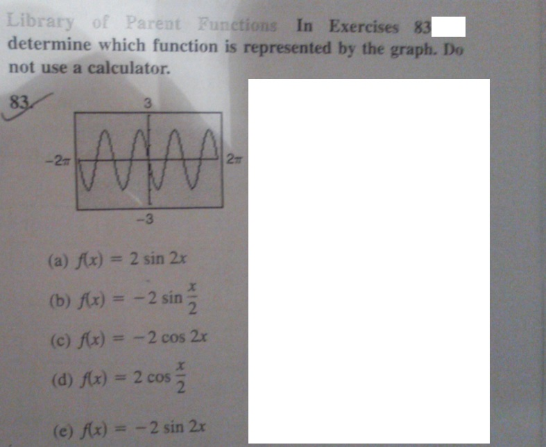 Solved Library of Parent Functions In Exercises 83determine | Chegg.com