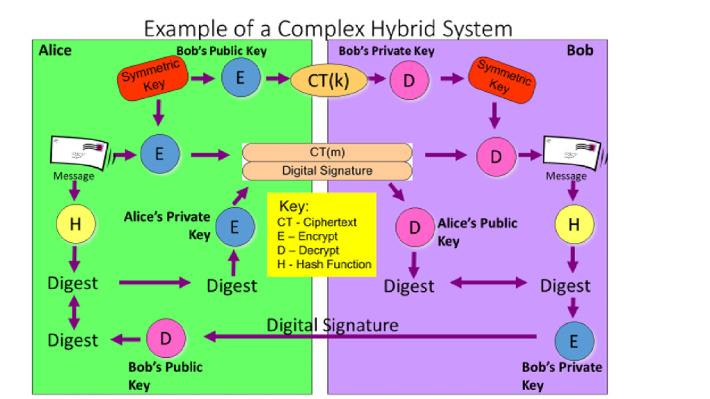 Example of a Complex Hybrid System Alice Bob's Public | Chegg.com