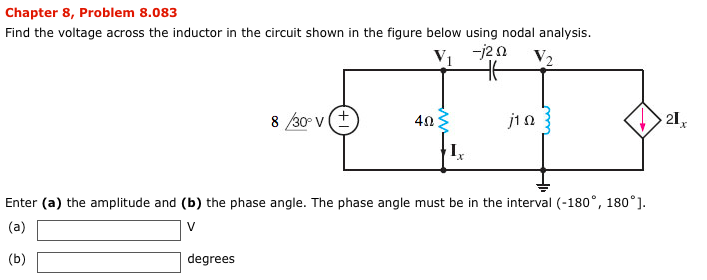 Solved Chapter 8, Problem 8.065 Use the supernode technique | Chegg.com