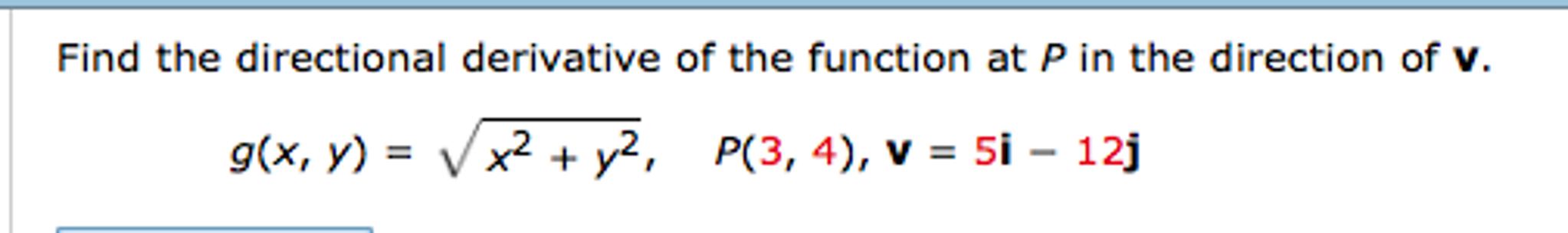Solved Find the directional derivative of the function at P | Chegg.com