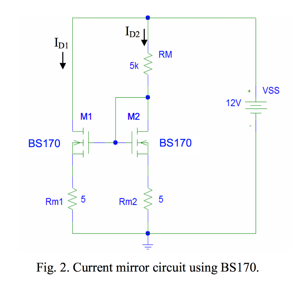Solved 5. Construct the current mirror circuit in Fig. 2. | Chegg.com