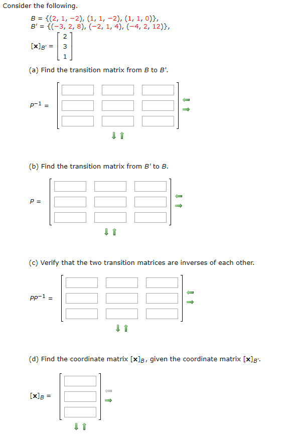 Solved Consider the following. 2 (a) Find the transition | Chegg.com