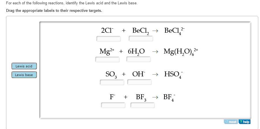 Solved For each of the following reactions, identify the | Chegg.com