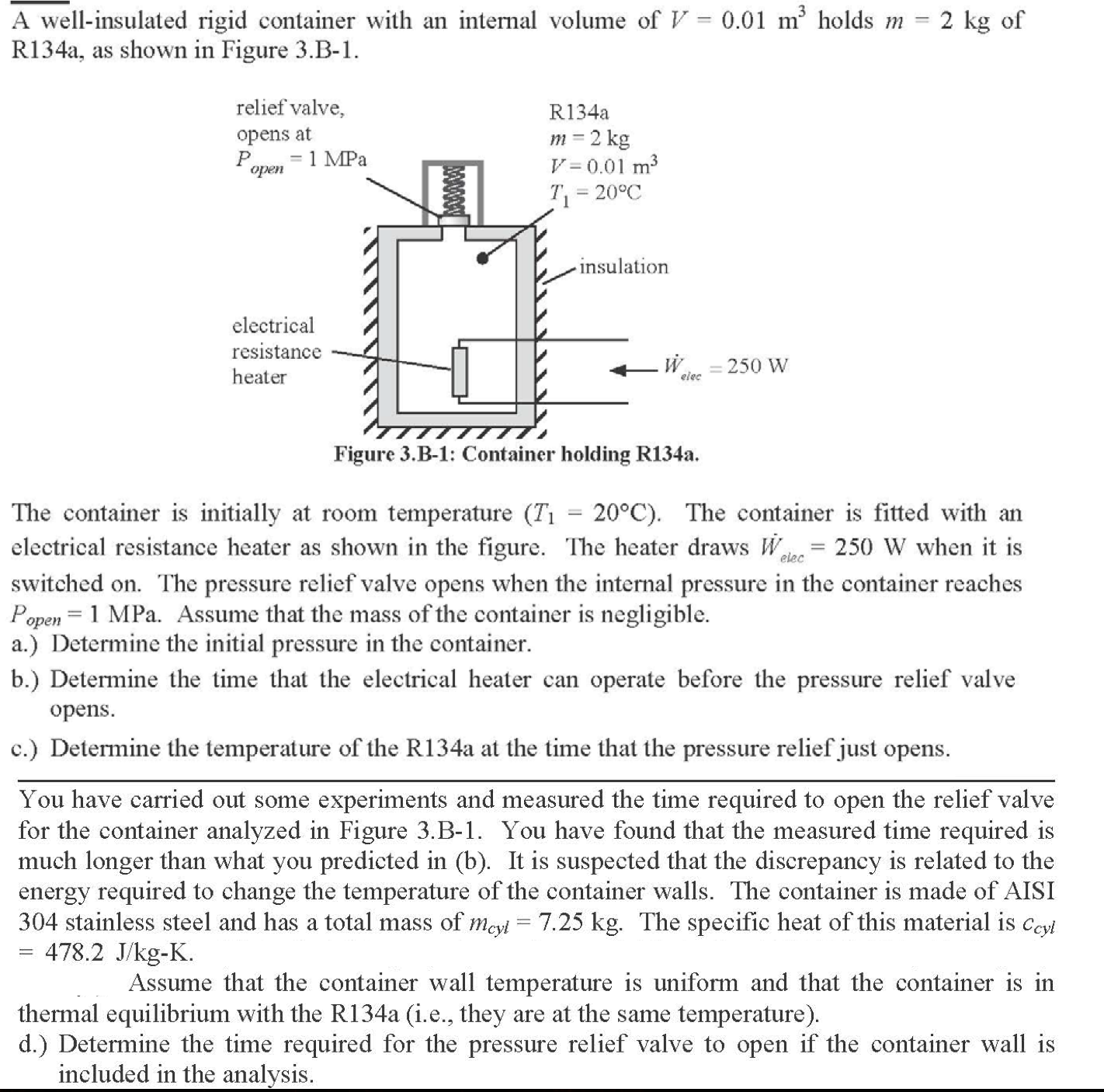 Solved A well-insulated rigid container with an internal | Chegg.com