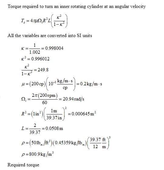 (Solved) - Torque required to turn a friction bearing (Fig. 3A.1 ...
