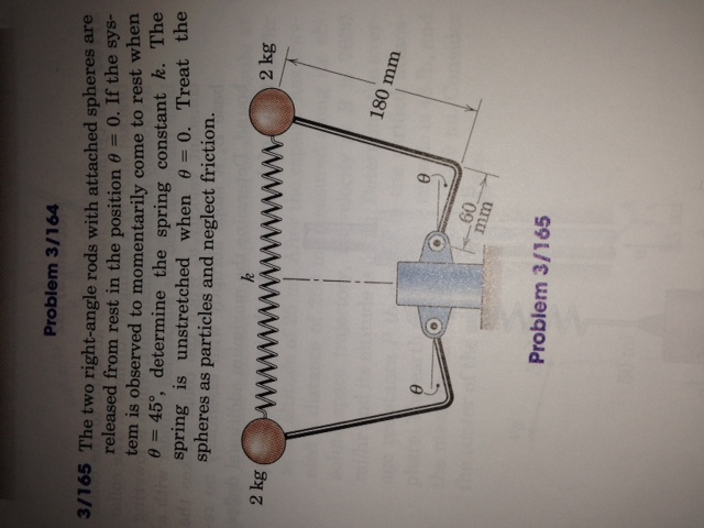 Solved The two right-angle rods with attached spheres are | Chegg.com