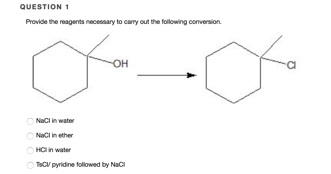 Solved Provide the reagents necessary to carry out the | Chegg.com