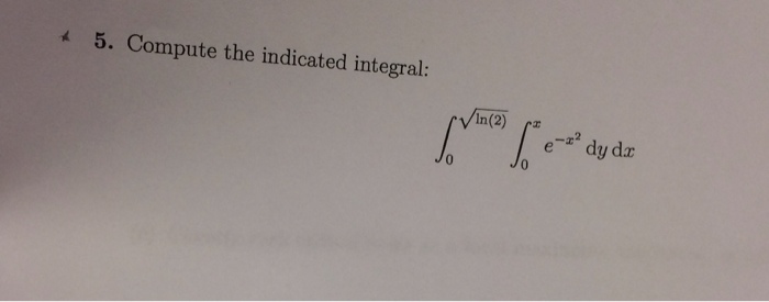 Solved Compute the indicated integral: integral^square root | Chegg.com