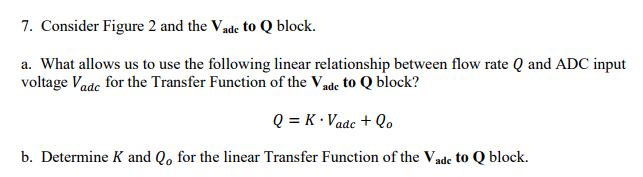 Solved 7. Consider Figure 2 and the Vade to Q block a. What | Chegg.com