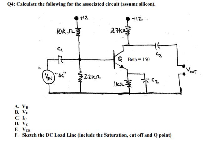 Solved Q4: Calculate the following for the associated | Chegg.com